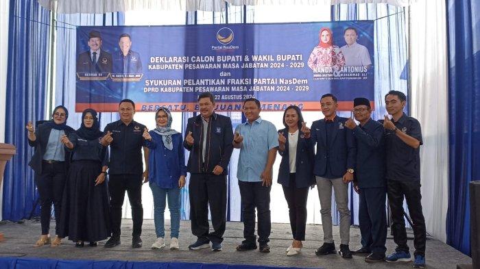 NasDem Deklarasi Pemenangan Nanda Indira dan Antonius Pilkada Pesawaran ...