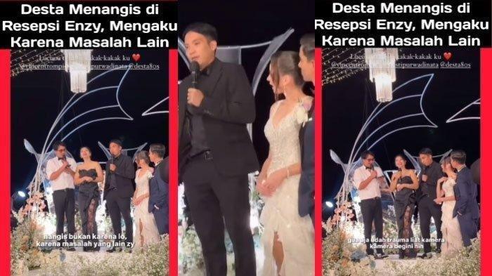 Heboh Desta Menangis di Resepsi Pernikahan Enzy Storia di Bali ...