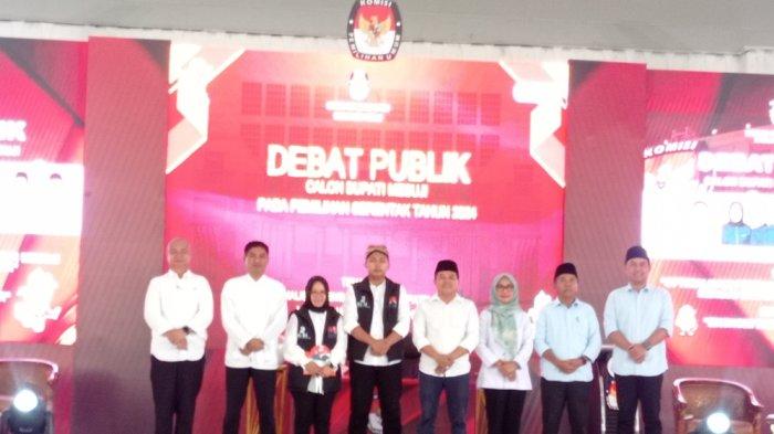 4 Paslon Sampaikan Visi Misi saat Debat Perdana Pilkada Mesuji - Tribunlampung.co.id
