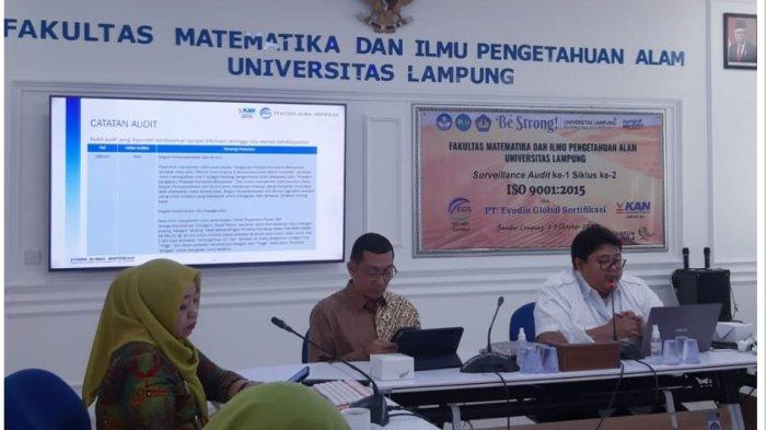 FMIPA Unila Berhasil Pertahankan Sertifikat ISO 9001:2015 ...