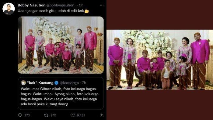 Foto Panembahan di Acara Nikahan Kaesang Ternyata Editan - Tribunlampung.co.id