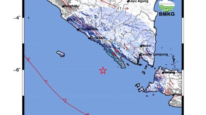Gempa Bumi 5 Magnitudo Guncang Pesisir Barat Lampung, Getaran Terasa di ... Gempa Bumi 5 Magnitudo Guncang Pesisir Barat Lampung, Getaran Terasa di ...