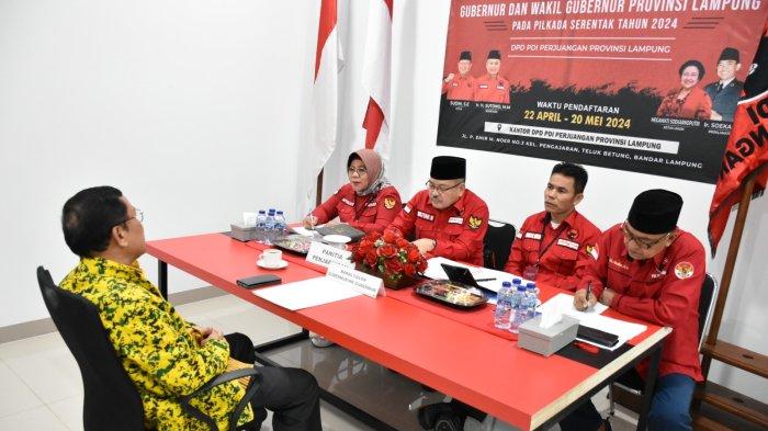 Hanan dan Edy Fit And Proper Test PDIP Calon Gubernur Lampung Pilkada ...