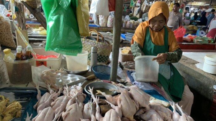 Harga Daging Ayam dan Sapi di Pringsewu Lampung Merangkak Naik Jelang Ramadan - Tribunlampung.co.id