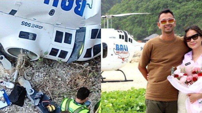 Helikopter Diduga Milik Raffi Ahmad Jatuh di Bali, Terlilit Tali Layangan - Tribunlampung.co.id