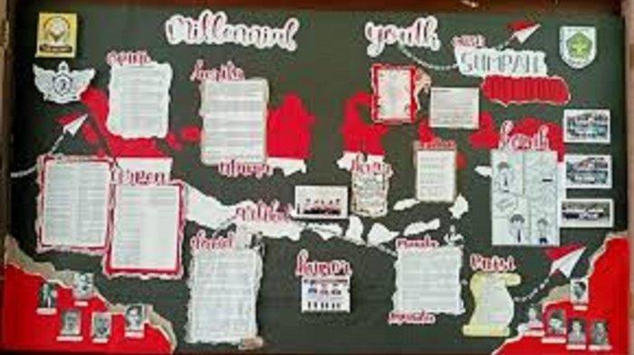 Ajak Siswa Kreatif, Mahasiswa KKN-PLP Unila Desa Kertosari X Buat Mading Sekolah - Tribunlampung ...