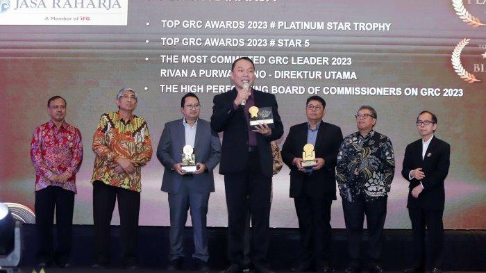 Jasa Raharja Raih Empat Penghargaan Diajang TOP GRC Awards 2023 - Tribunlampung.co.id