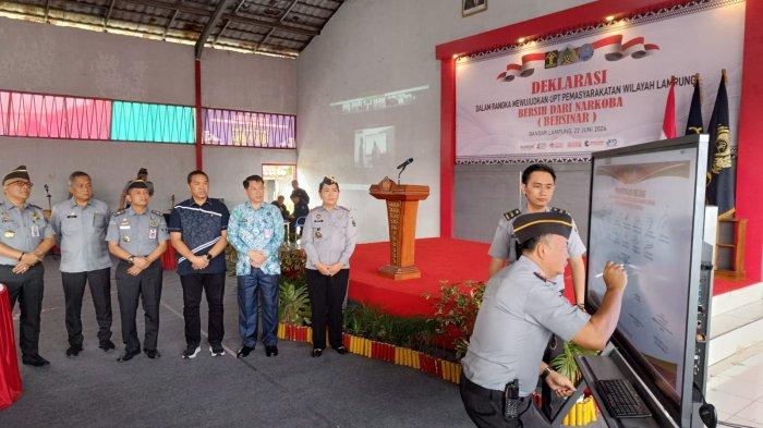 Kemenkumham Lampung Deklarasikan Program Bersinar - Tribunlampung.co.id