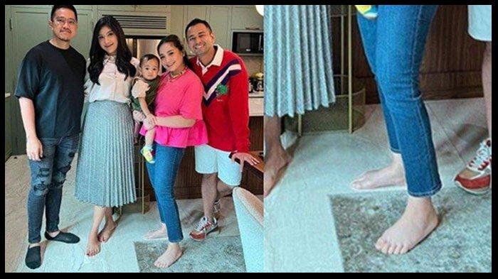 Kaki Nagita Slavina Bikin Salfok Saat Foto Bareng Kaesang dan Erina - Tribunlampung.co.id
