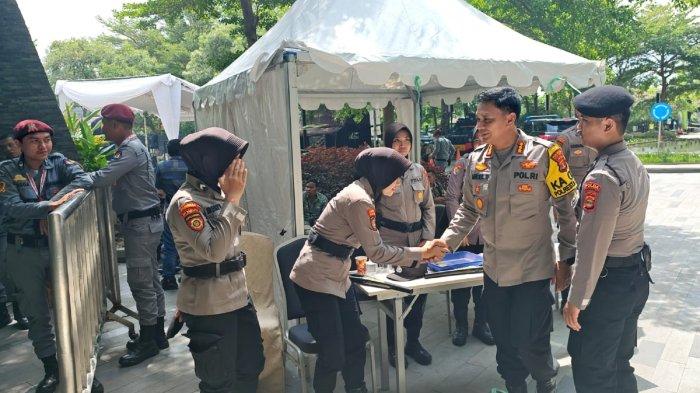 Kapolresta Bandar Lampung Polda Lampungtinjau Pengamanan Hari Kedua