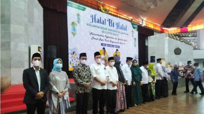 Rektor Senior Hadiri Halal Bihalal Keluarga Besar Universitas Lampung - Tribunlampung.co.id
