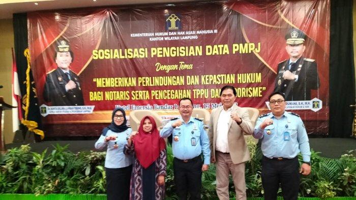 Kanwil Kemenkumham Lampung Sosialisasi Pengisian Data Prinsip Mengenali Penggunaan Jasa ke ...