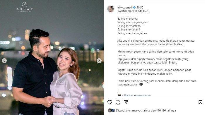 Kiky Saputri Sumringah Bersama Muhammad Khairi, namun Merasa Tidak Mudah - Tribunlampung.co.id