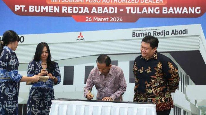 PT Bumen Redja Abadi Launcing Dealer Mitsubishi Fuso di Tulangbawang - Tribunlampung.co.id