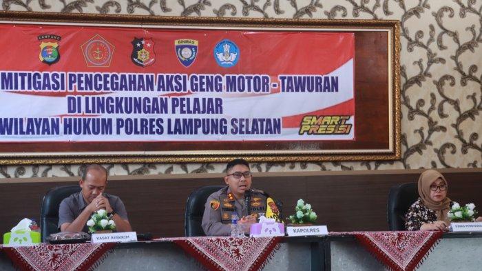 Polres Lampung Selatan Polda Lampung Mitigasi Geng Motor dan Tawuran - Tribunlampung.co.id