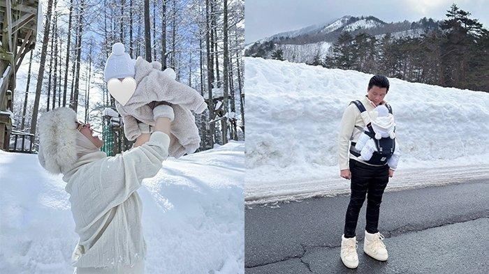 Momen Syahrini Boyong Baby R Pulang Kampung ke Jepang - Tribunlampung.co.id