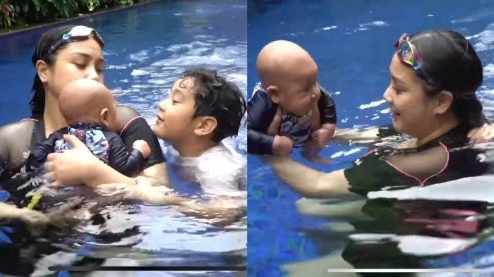 Sus Rini Panik Terjerumus di Kolam Renang saat Gendong Rayyanza - Tribunlampung.co.id