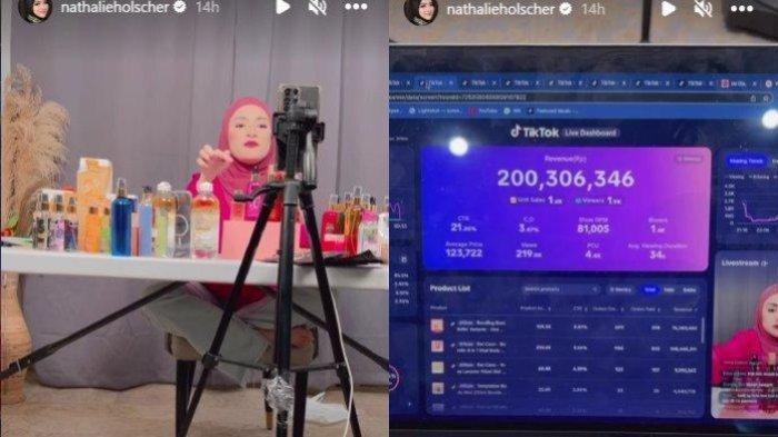 Nathalie Holscher Pamer Pendapatan Live TikTok saat Jualan Capai Rp 200 Juta Lebih ...