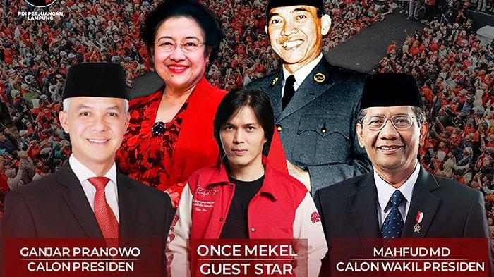 Besok Kampanye Akbar PDIP di Lampung, Hadirkan Once Mekel - Tribunlampung.co.id