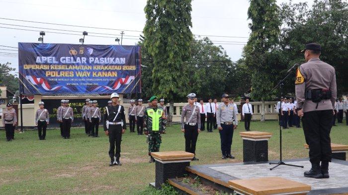 Polres Way Kanan Akan Gelar Operasi Keselamatan Krakatau 2025 untuk Kamtibmas - Tribunlampung.co.id