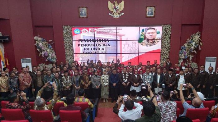 Asri Agung Putra Nakhodai IKA FH Unila 2023-2028, Gubernur Arinal Ajak Bersinergi Membangun ...