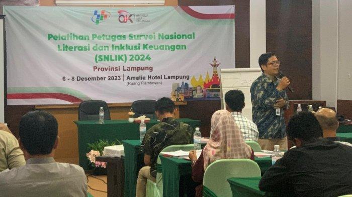 OJK dan BPS Lampung Latih Petugas Survei Nasional Literasi dan Inklusi Keuangan - Tribunlampung ...