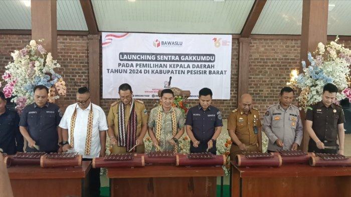 Pesisir Barat Launching Sentra Gakkumdu Pilkada 2024 - Tribunlampung.co.id
