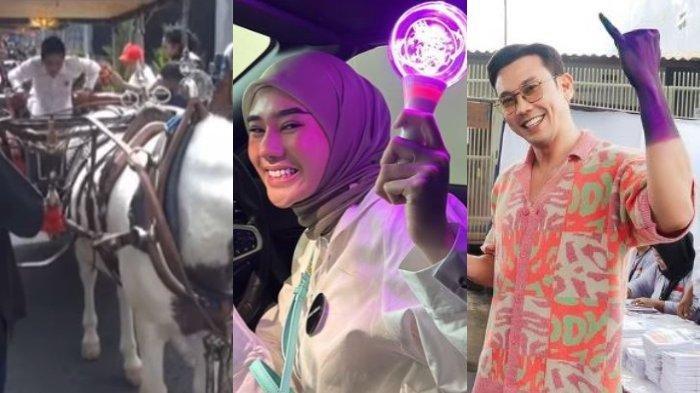 Kris Dayanti Naik Dokar ke TPS, Gaya Artis Ikut Pencoblosan di Pemilu 2024 - Tribunlampung.co.id