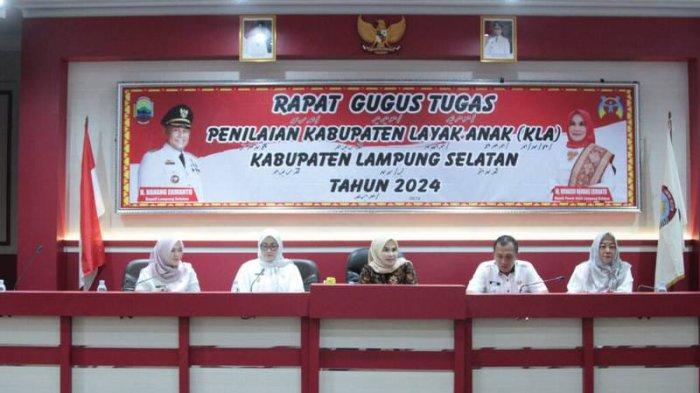 Pemkab Lampung Selatan Bidik Predikat Utama Penghargaan KLA 2024 - Tribunlampung.co.id