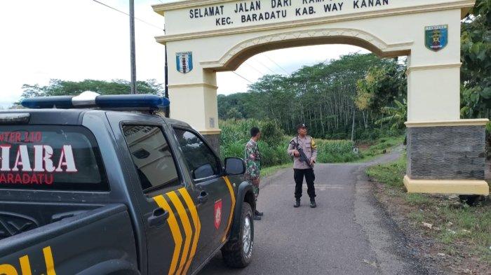 Jajaran Polda Lampung dan TNI Lakukan KRYD di Wilayah Baradatu - Tribunlampung.co.id