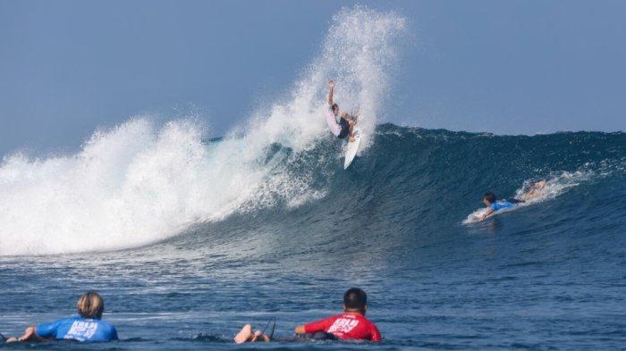 Dua Peselancar Andalan Indonesia Gagal ke Perempat Final WSL Krui Pro - Tribunlampung.co.id