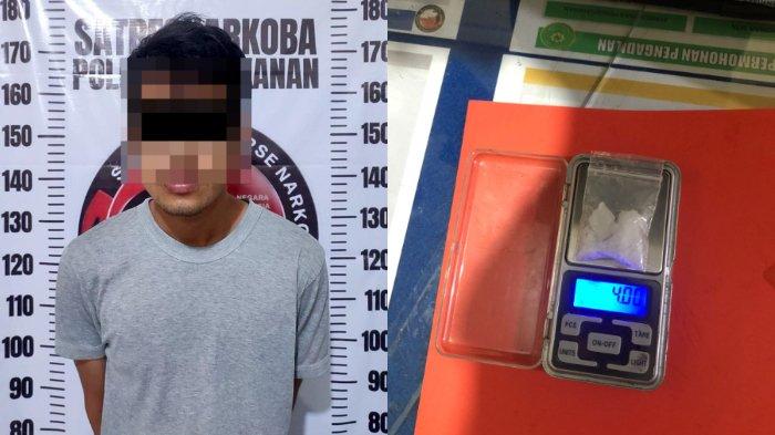 Polisi Way Kanan Bekuk Pelaku Diduga Edarkan Sabu 4 gram di Banjar Masin - Tribunlampung.co.id