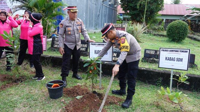 Sambut Hari Bhayangkara ke 78, Polres Lampung Tengah Polda Lampung Tanam Seribu Pohon ...