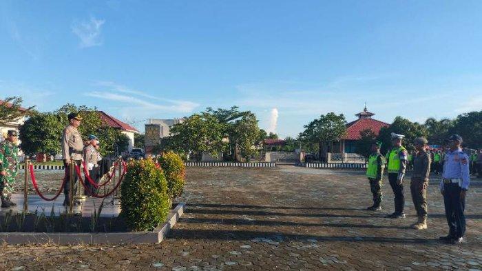 Polres Mesuji Polda Lampung Gelar Pasukan Operasi Ketupat Krakatau 2023 - Tribunlampung.co.id