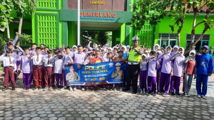 Satlantas Polres Metro Polda Lampung Tanamkan Budaya Tertib Berlalu lintas Sejak Dini ...