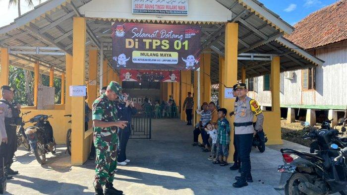 Pastikan Pemilu Aman, Kapolres Lampung Utara Polda Lampung dan Forkopimda Cek Pemungutan Suara ...