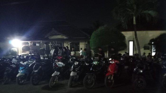 Polsek Sukarame Amankan 30 Motor Diduga untuk Balap Liar - Tribunlampung.co.id