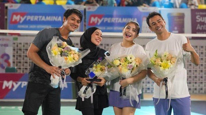 Rizky Billar dan Lesti Kejora Dijuluki Pasangan Hebat Usai Menang Main Badminton - Tribunlampung ...