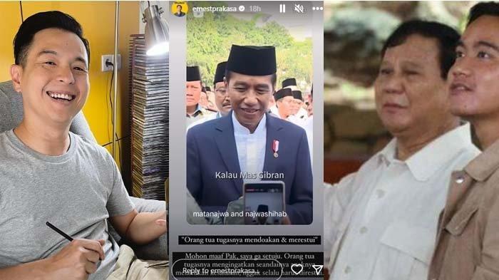 Ernest Prakasa Mohon Maaf ketika Unggah Video Jokowi Soal Restu Gibran Cawapres - Tribunlampung ...