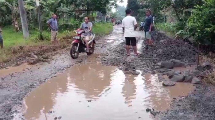 Puluhan Tahun Rusak, Warga Swadaya Perbaiki Jalan di Desa Babatan Lampung Selatan ...