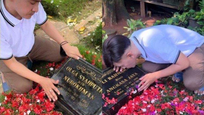 Ruben dan Ivan Gunawan Ziarah ke Makam Julia Perez dan Olga Syahputra ...