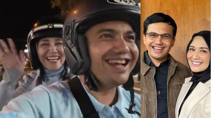 Sahrul Gunawan dan Dine Mutiara Bulan Madu di Bali Naik Motor - Tribunlampung.co.id