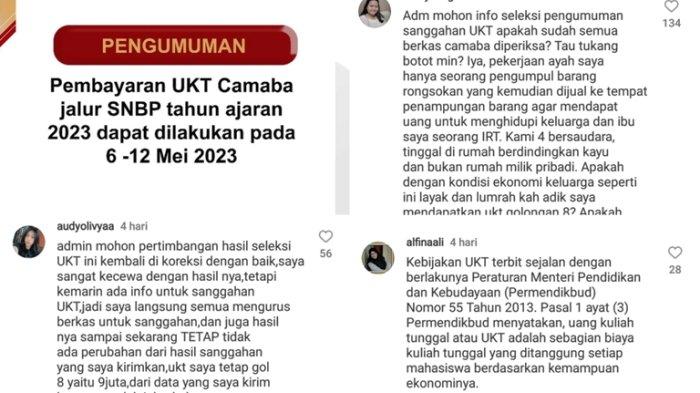 Warganet Serbu Instagram PMB Itera Minta Penurunan UKT - Tribunlampung ...