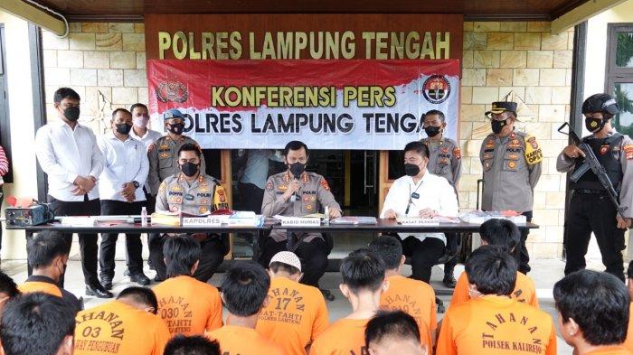 Breaking News, Gelar Operasi Sikat Krakatau 2022, Polres Lamteng Berhasil Tangkap 23 Pelaku ...