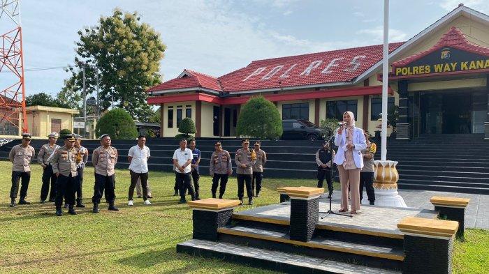 Cegah Virus HMPV, dr Yunita Putri MMR Edukasi Personel Polres Way Kanan ...