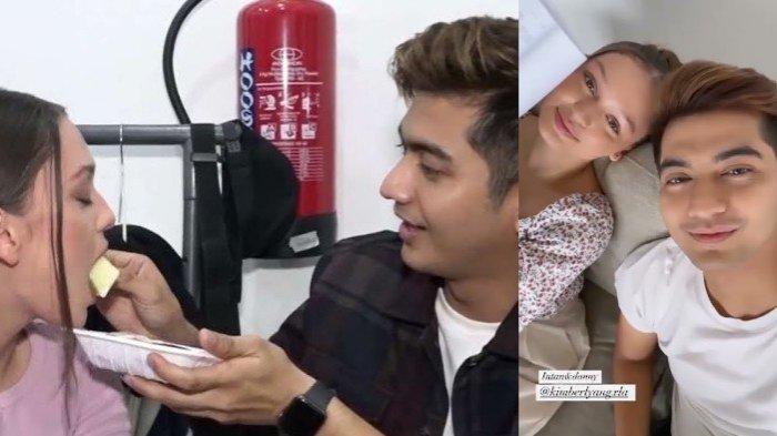 Teuku Ryan dan Kimberly Angela Umbar Kedekatan saat Saling Suap Salad Buah - Tribunlampung.co.id