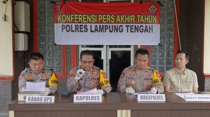 Polres Lampung Tengah Berhasil Ungkap 6 Kasus Pembunuhan dan Penembakan Selama 2024 ...