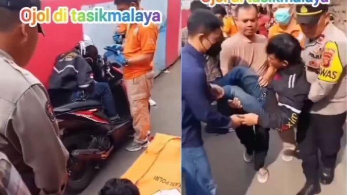 Dikira Meninggal, Driver Ojol Tasikmalaya Viral, Polisi Sudah Bawa Kantong Jenazah ...
