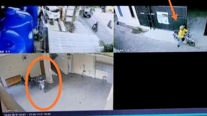 Aksi Curanmor di Kemiling Terekam CCTV, 1 Pelaku Pakai Jaket Mirip Ojol Berwarna Kuning ...