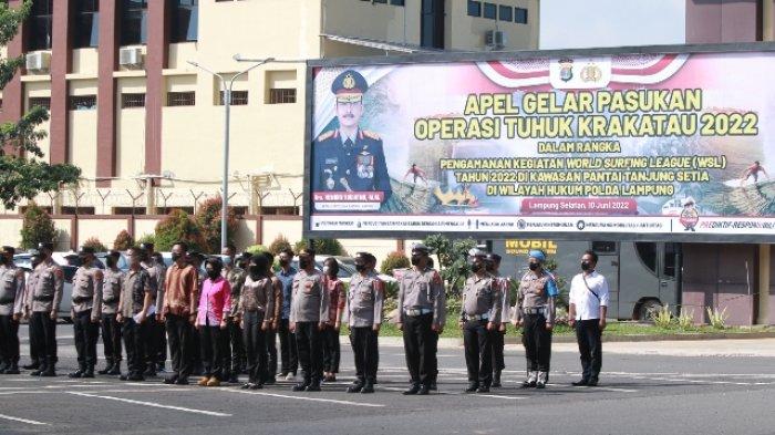 Foto Apel Kesiapan World Surfing League Krui Pro 2022 - Tribunlampung.co.id